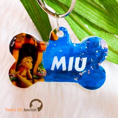 Tangled Theme - Personalized/Customized Name ID Tags for Dogs and Cats ...